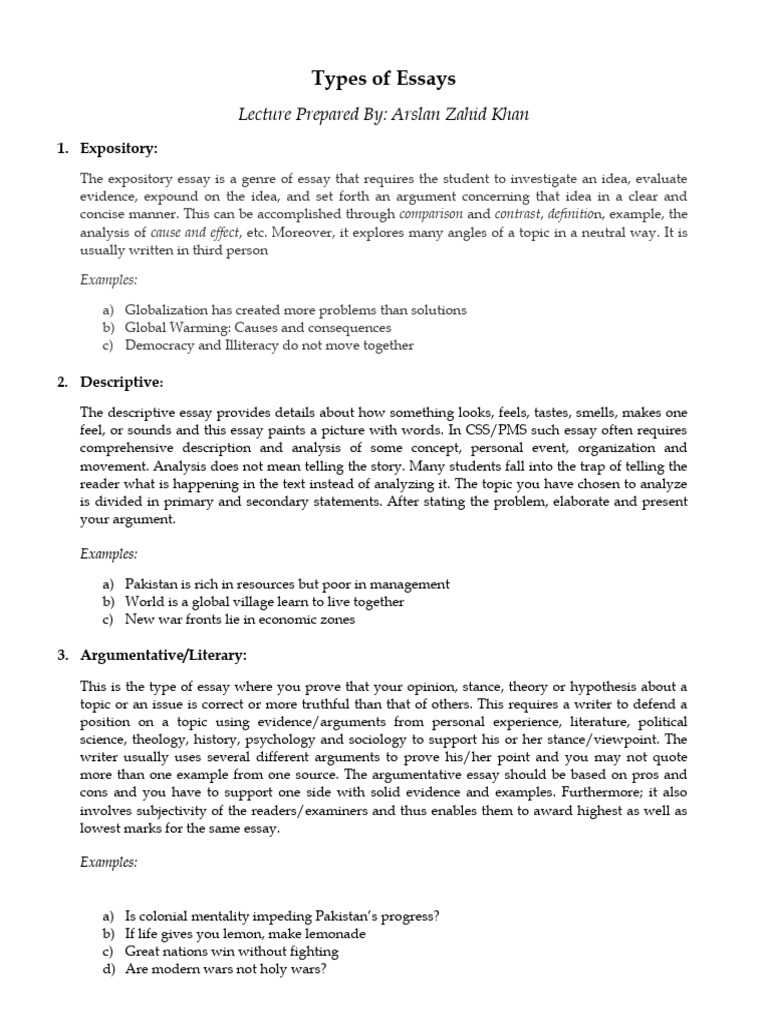 WTI Lecture 1 and 2 | PDF | Essays | Narrative