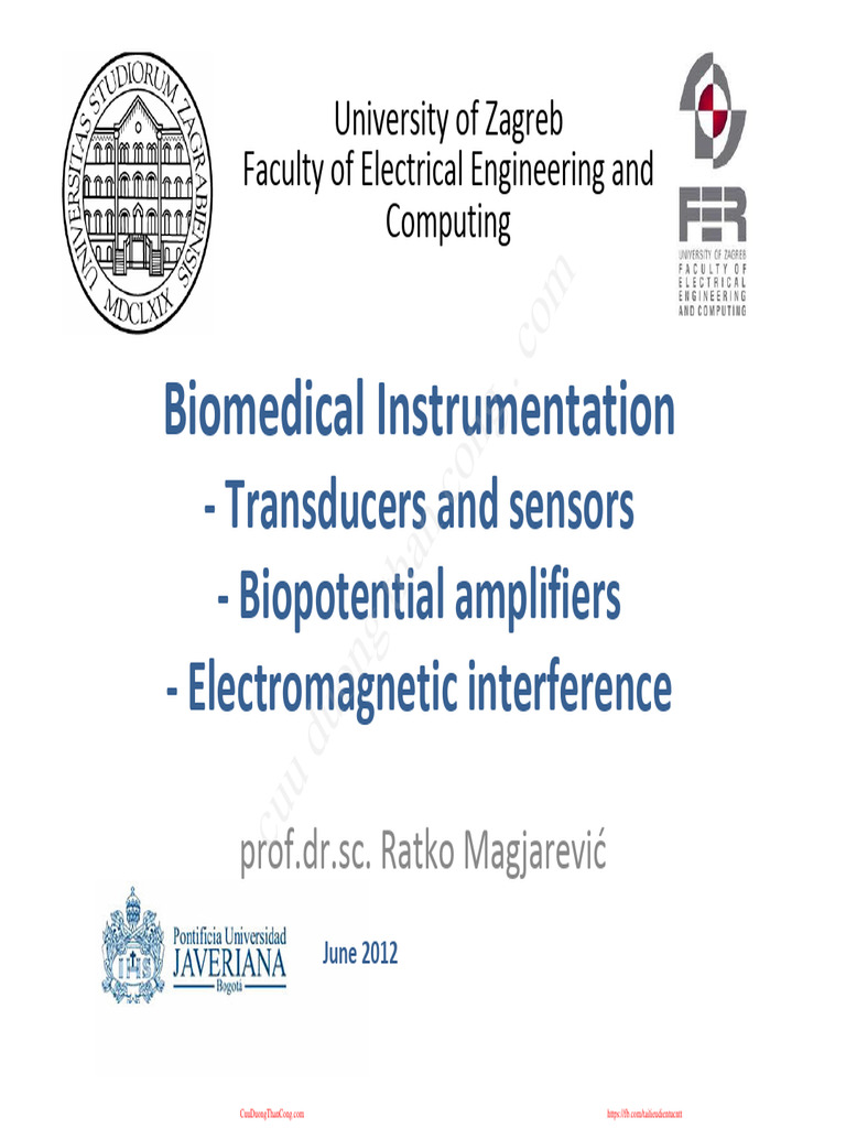Dien-Tu-Y-Sinh Ho-Trung-My 02 Biomedical Instrumentation - Transducers ... Dien-Tu-Y-Sinh Ho-Trung-My 02 Biomedical Instrumentation - Transducers ...