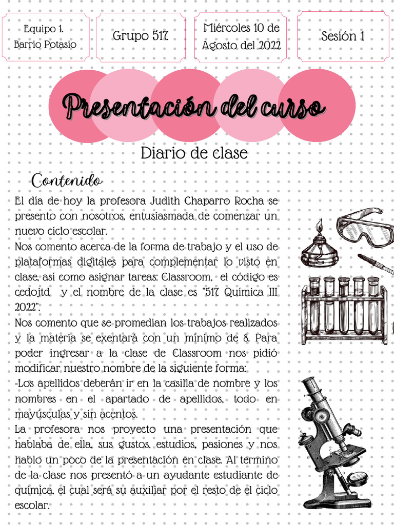 Diario de Clase | PDF