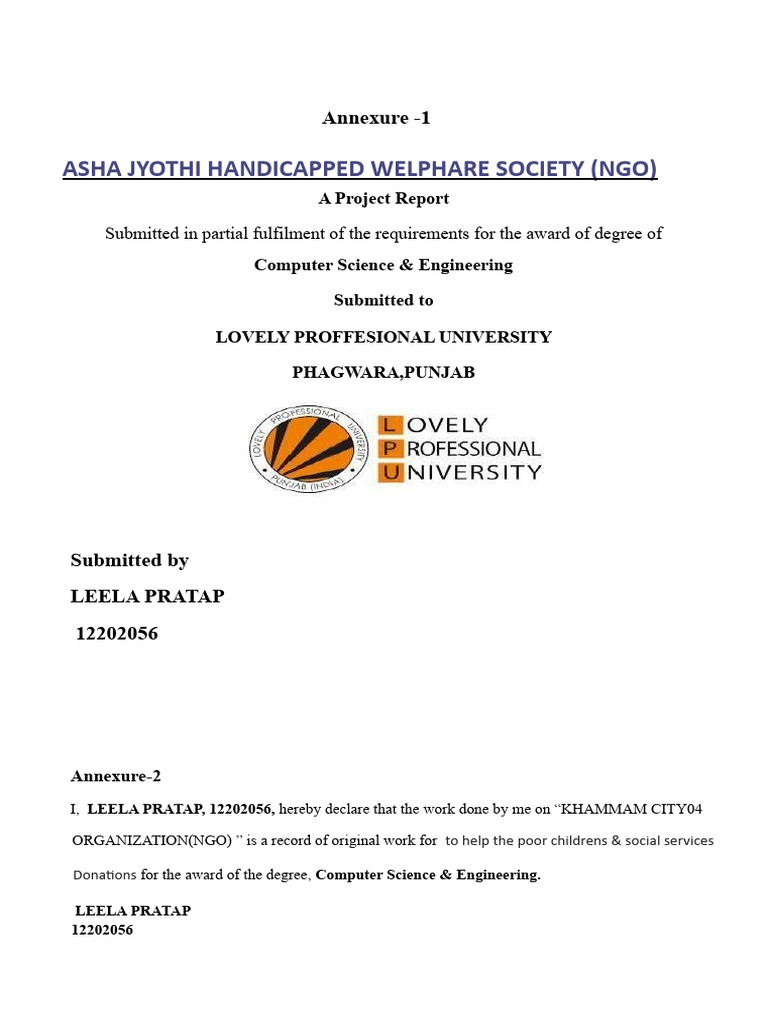 Asha Jyothi Society: Empowering Education | PDF