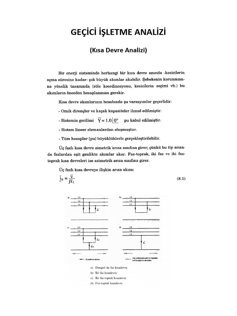 Kisa Devre Hesaplari | PDF