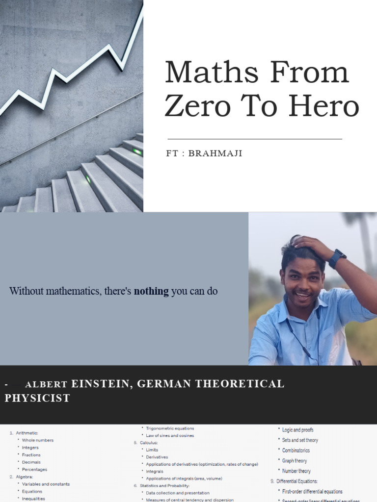 Maths From Zero To Hero Guide | PDF
