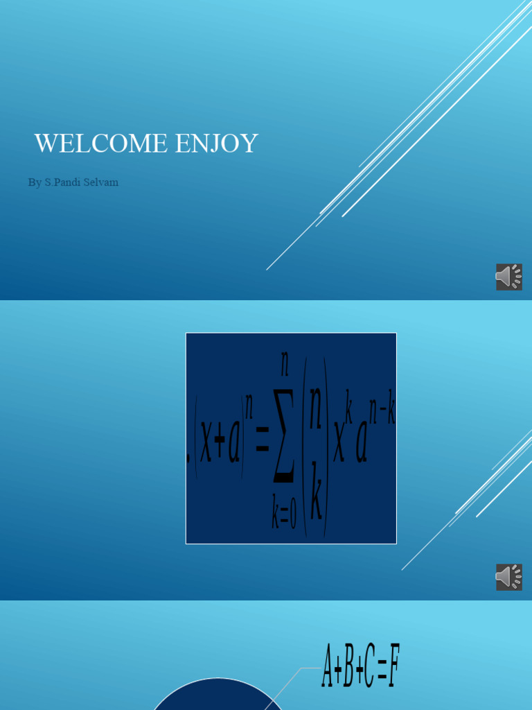 Welcome and Enjoy the Experience | PDF