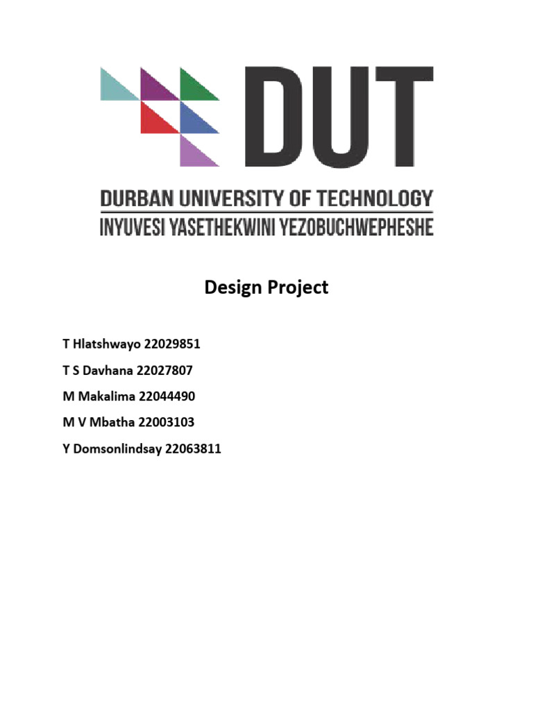 Design Project Report | Download Free PDF | Wheel | Cart