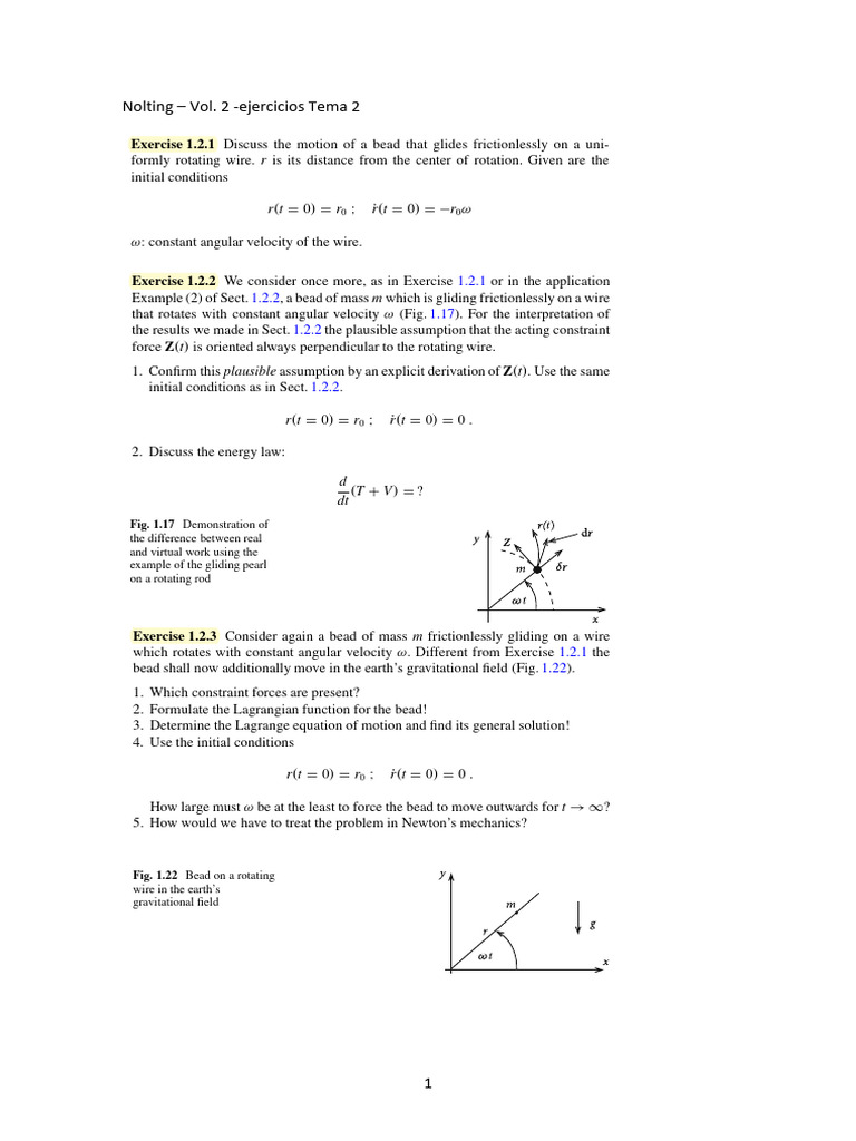 Problemas Nolting Cap 1 | PDF | Science & Mathematics