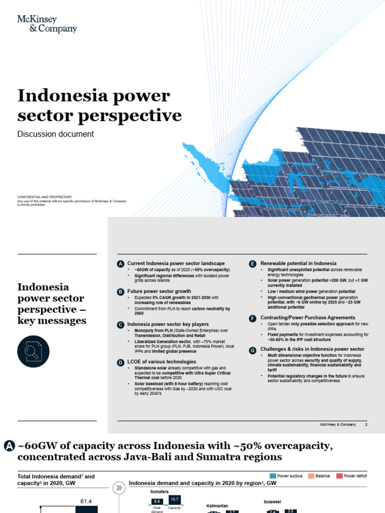 Indonesia Power Sector Perspective - Draft | PDF