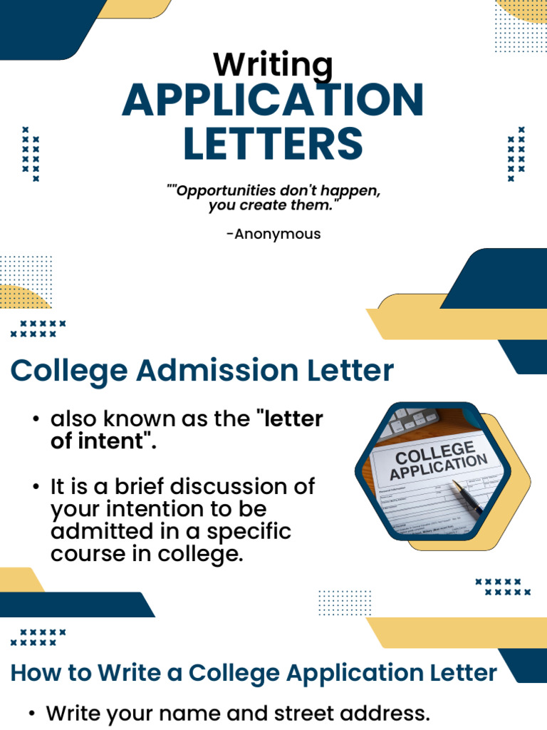 Guide to Writing Application Letters | PDF | Career & Growth | Business