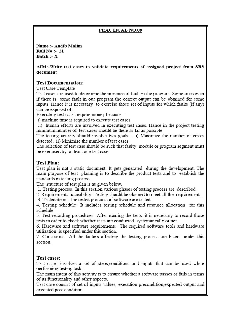 Practical - No - 9 Sen | PDF | Software Testing | Information Technology Practical - No - 9 Sen | PDF | Software Testing | Information Technology