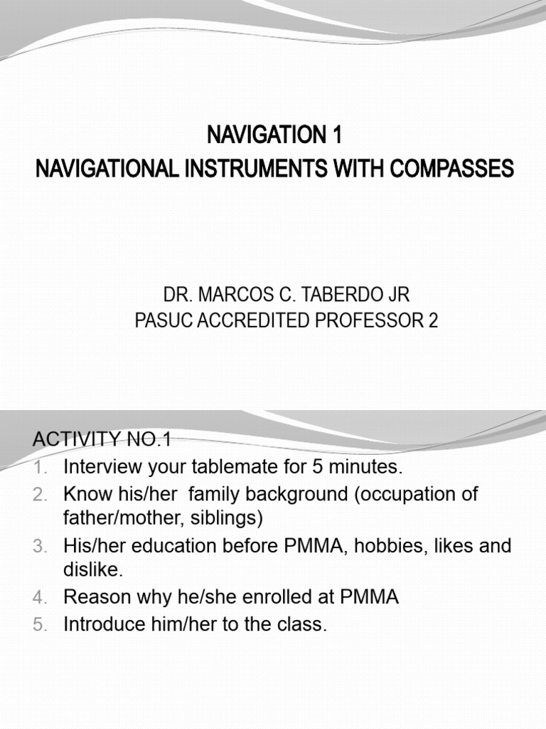 Nav 1 Arctic Lesson 1 | PDF | Compass | Navigation