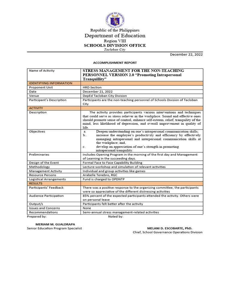 ACR Format | PDF | Gender And Development | Communication