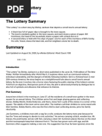 The Lottery by Shirley Jackson | PDF