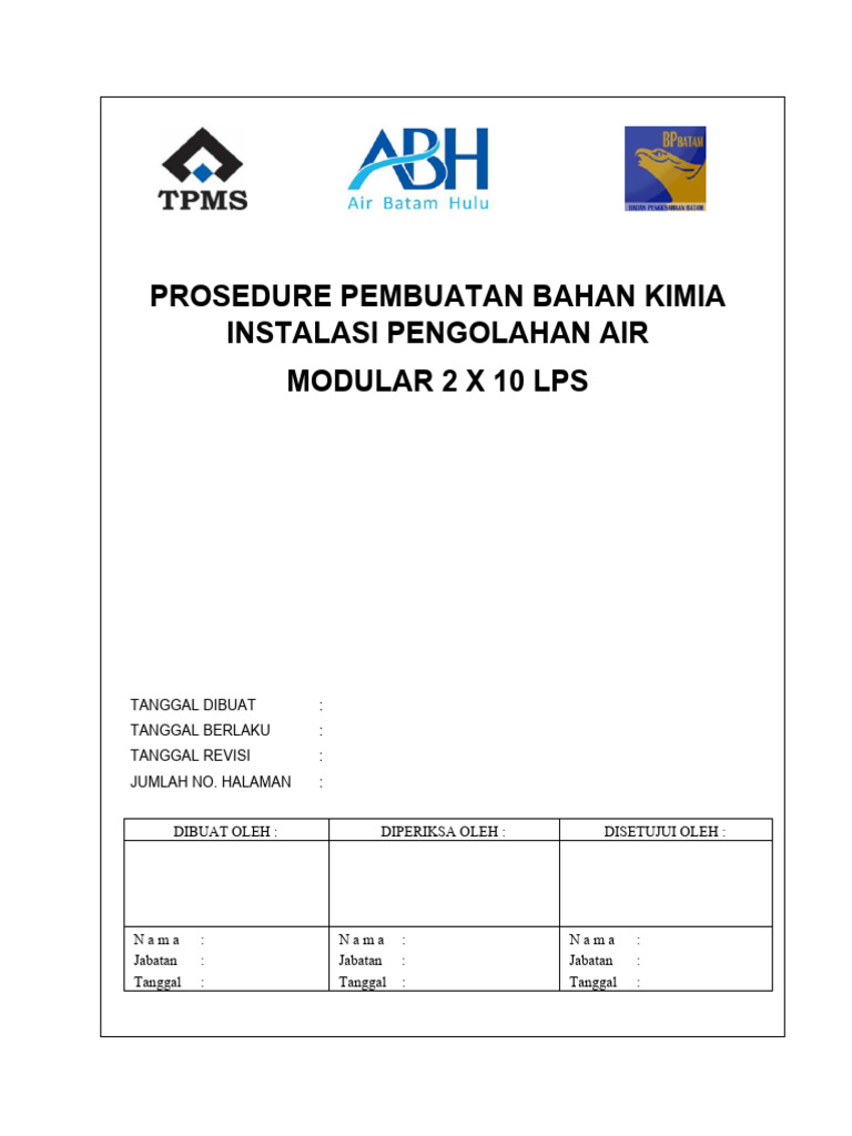 Prosedur Pembuatan Koagulan Air | PDF | Griya & Taman | Sains & Matematika