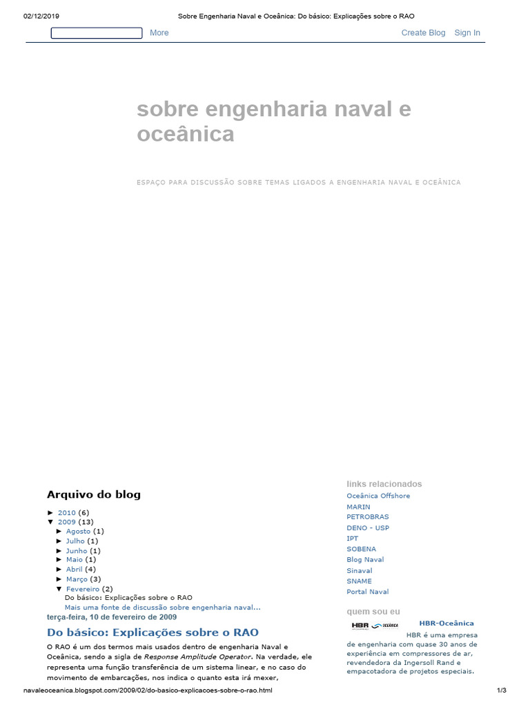 Explicações RAO em Engenharia Naval | PDF | Ondas | Maré