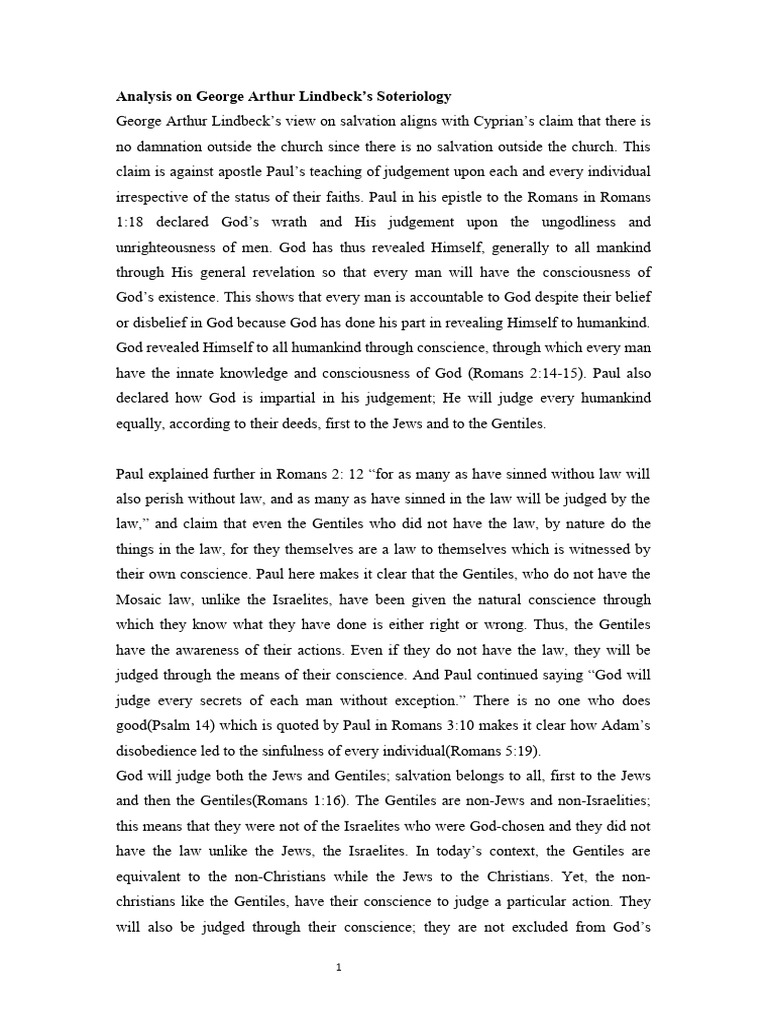 George Linbeck Analysis | PDF | Philosophy | Religion & Spirituality