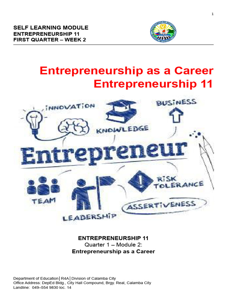 ENTREP Leatners-Packet W2 | PDF | Entrepreneurship | Employment