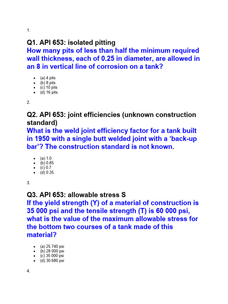 Api 653 Settlement Pdf Strength Of Materials Materials