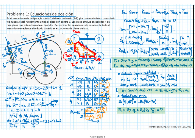 Sol - Problema 1 Ecuaciones de PosiciónREDUC | PDF