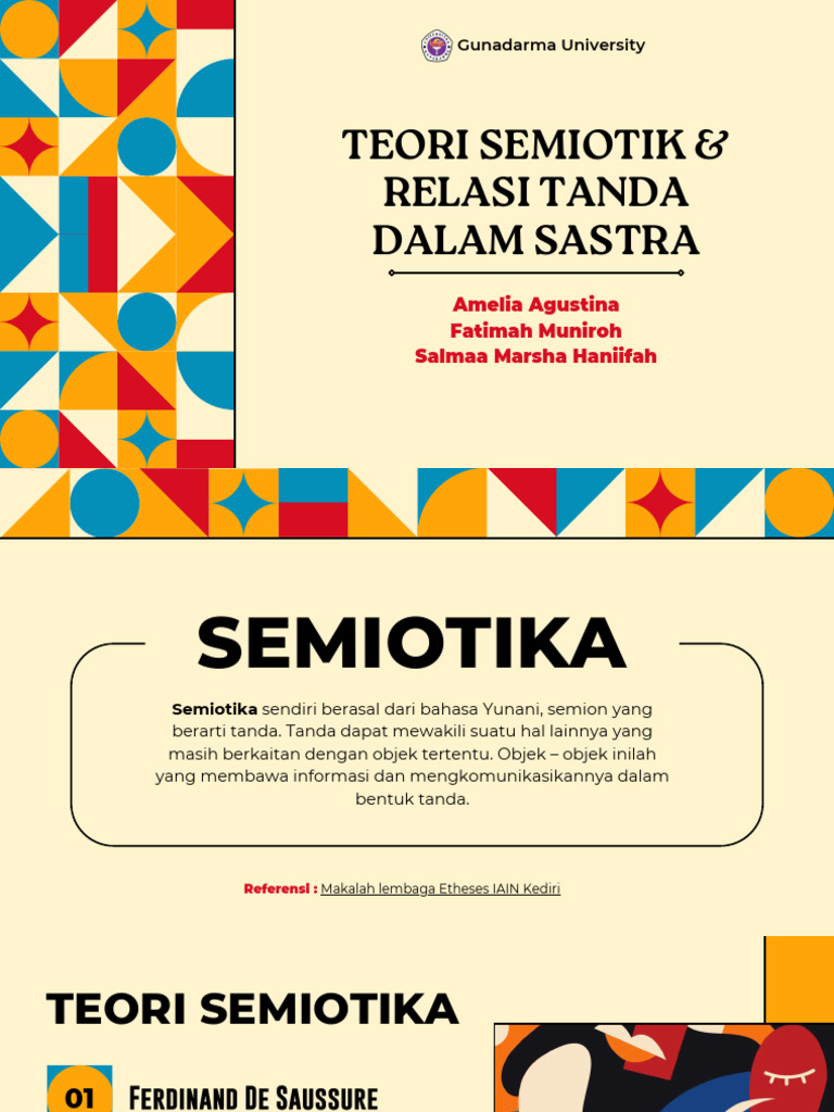 Teori Semiotik dalam Sastra | PDF | Filsafat | Seni & Disiplin Bahasa