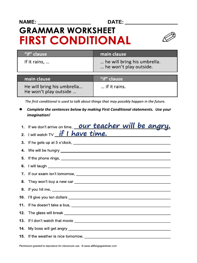 First Conditional | PDF