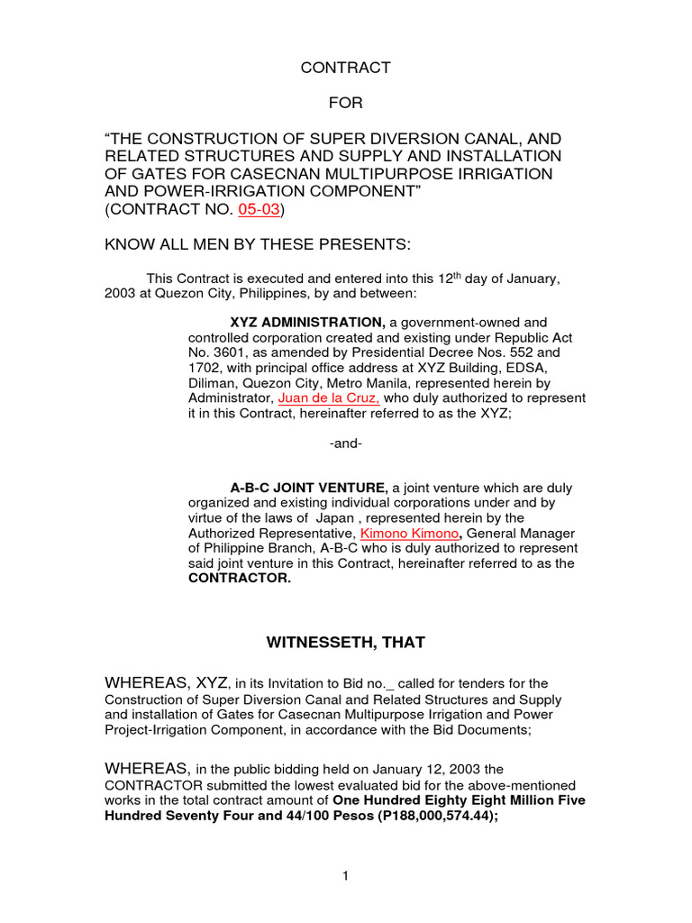 Sample Bespoke Contract (Non-Standard) | PDF | Legal Liability ...