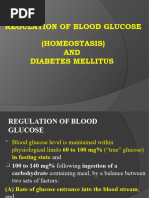 Blood Glucose Homeostasis Flowchart | PDF