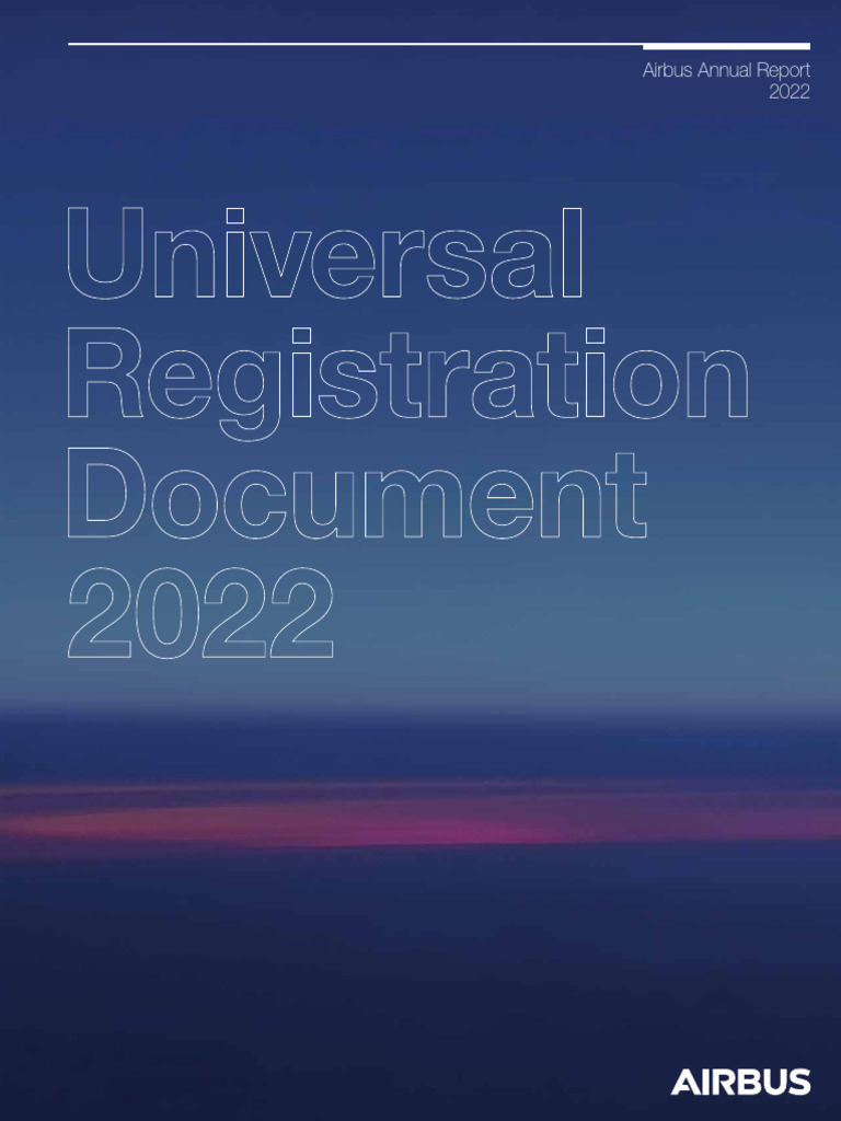 Airbus Annual Report 2022 | PDF | Financial Risk | Pension