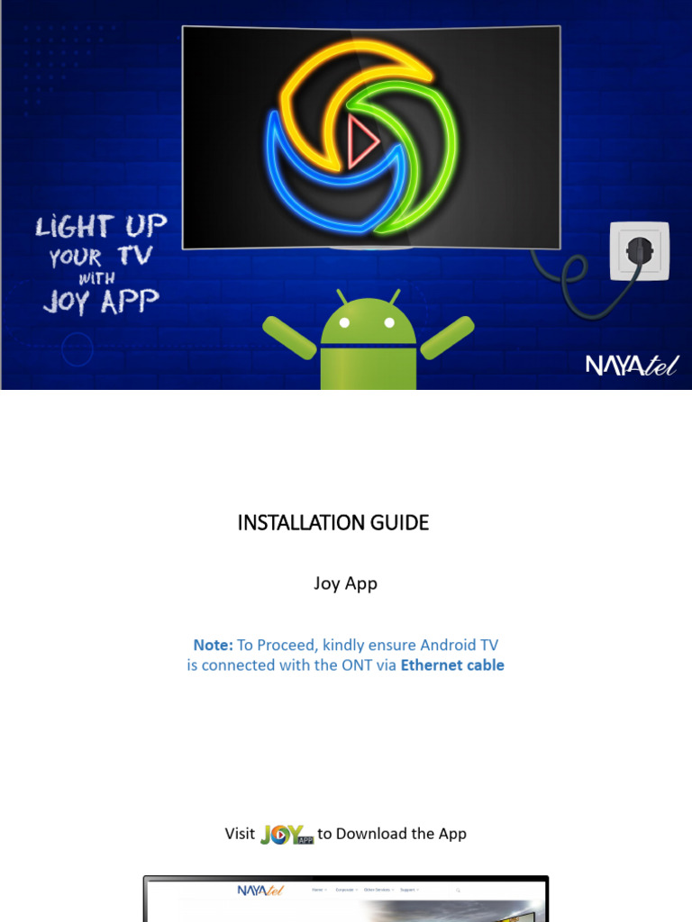 INSTALLATION GUIDE JOY APP Final | PDF