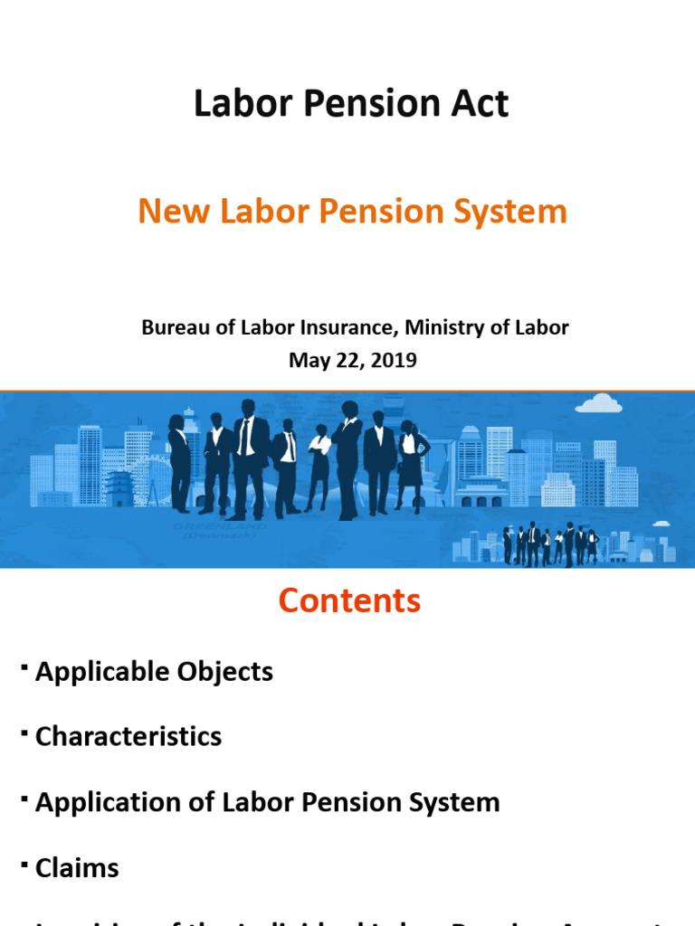 Overview of Taiwan's Labor Pension Act | PDF