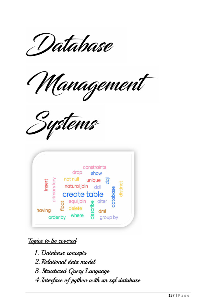Data Base Management | PDF