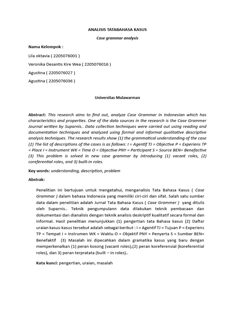 Sintaksis - Kelompok 8 | PDF