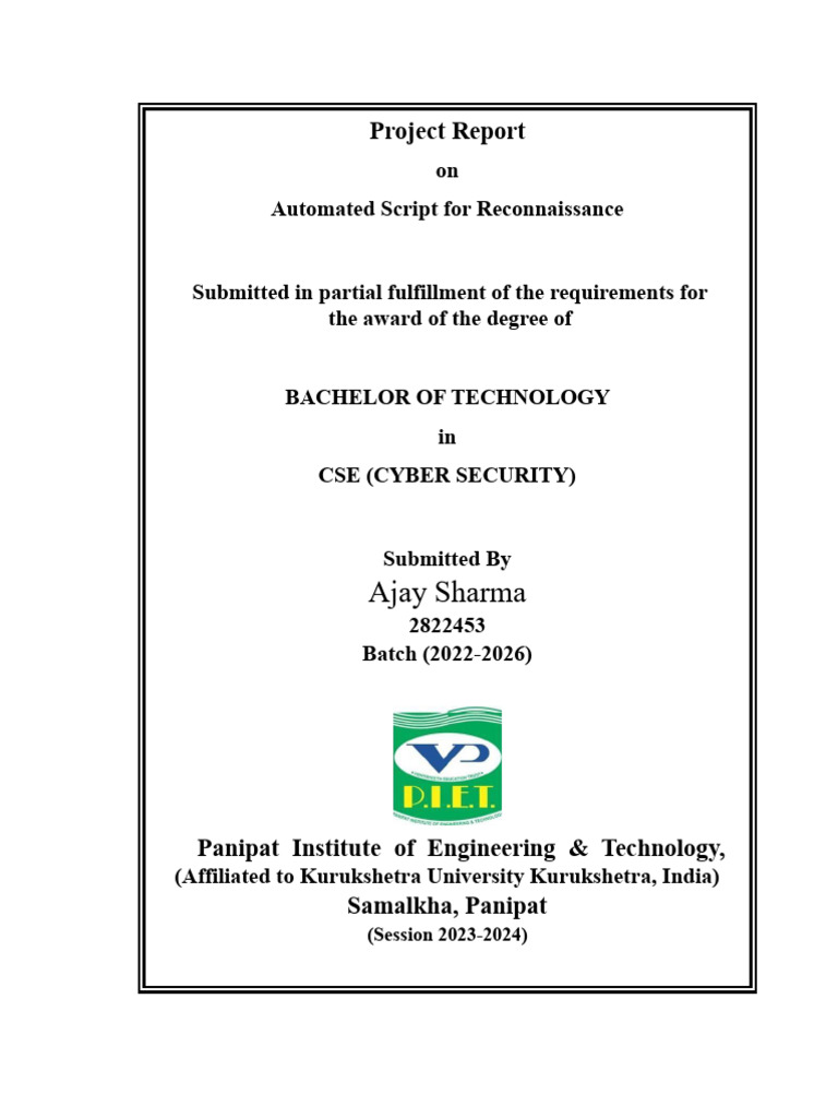 Ajay Report | PDF | Computer Programming | Information Technology Management