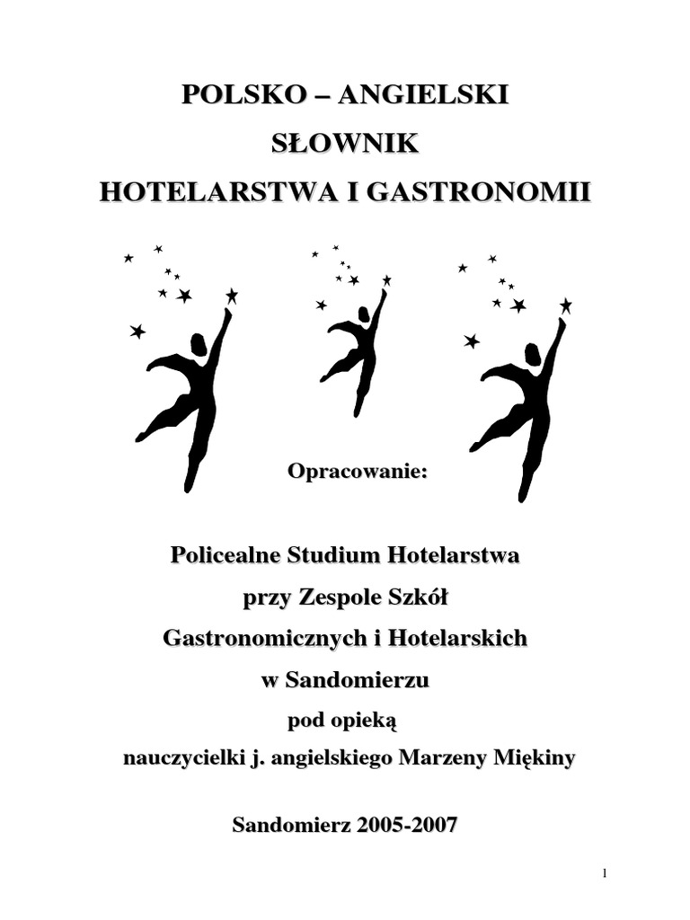 Slownik Hotel I Gastr PL GB | PDF
