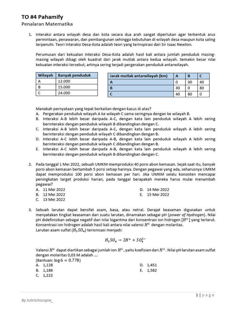 Penalaran Matematika | PDF