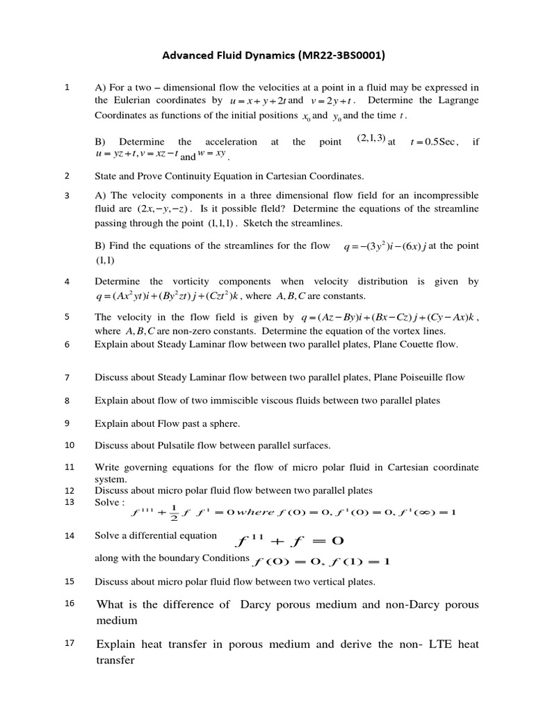 SoS (Mathematics) | PDF | Fluid Dynamics | Heat Transfer