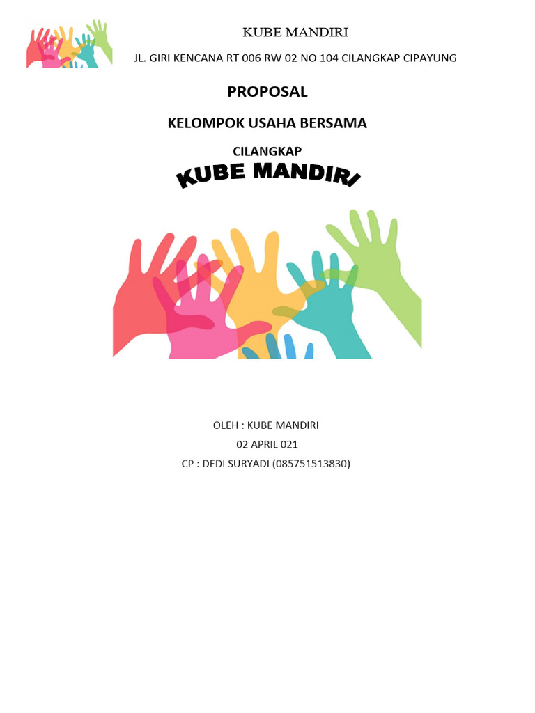 Proposal Kube Mandiri | PDF