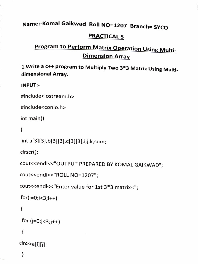 OOPS Practical Program | PDF OOPS Practical Program | PDF