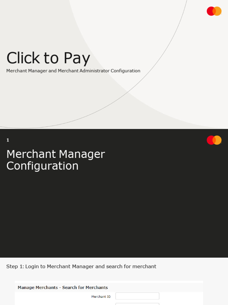 MPGS Click to Pay Configuration Guide | PDF | Master Card | Computing