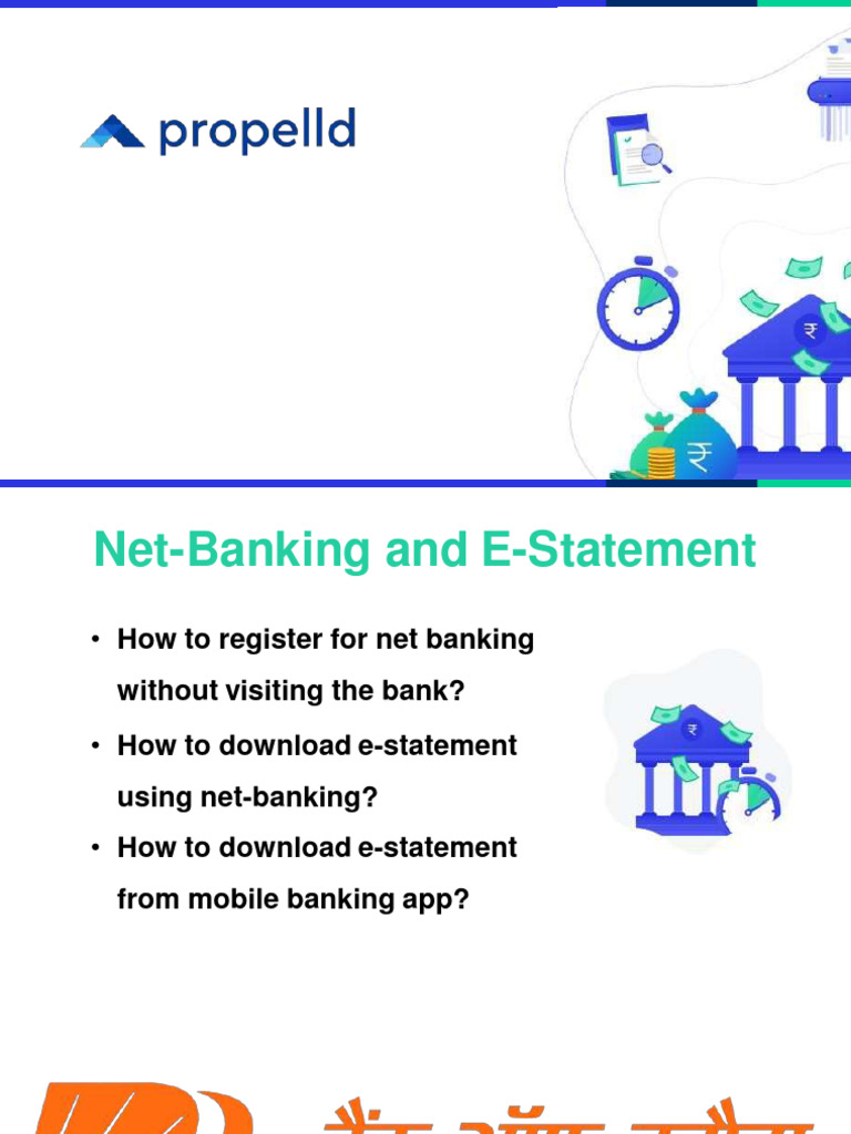 Bank of Baroda Net Banking & E Statement | PDF | Online Banking | Banks ...