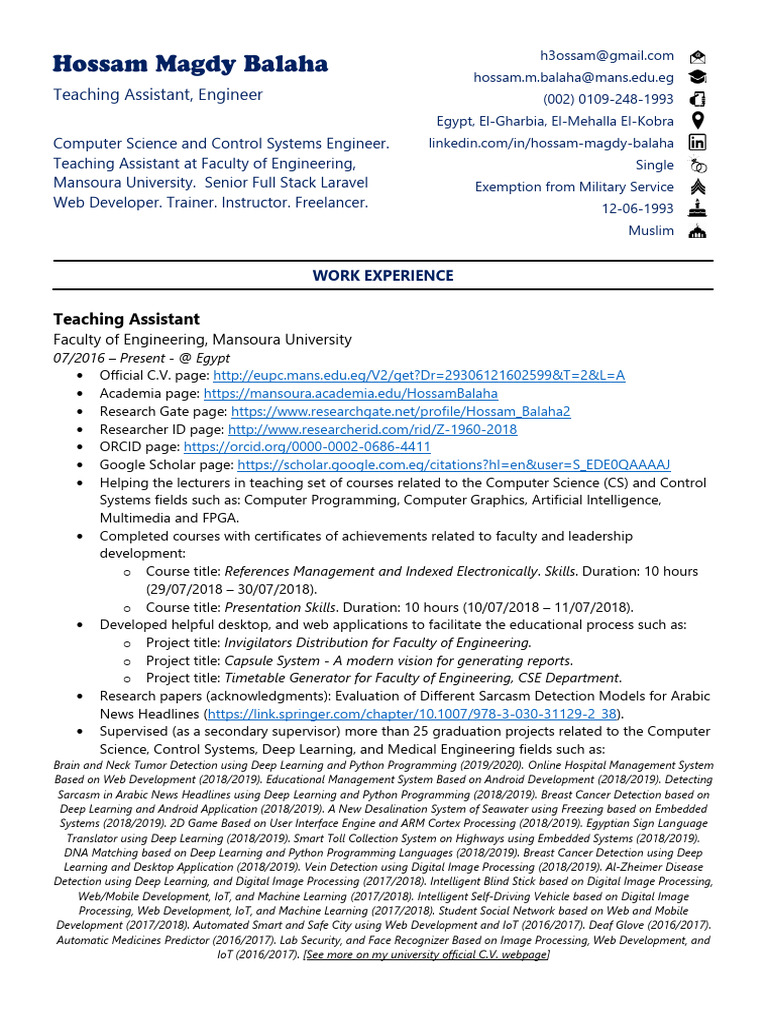 2020 My CV Version 1.7 | Download Free PDF | Bioinformatics | Deep Learning