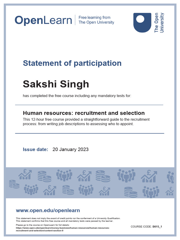Statement of Participation | PDF