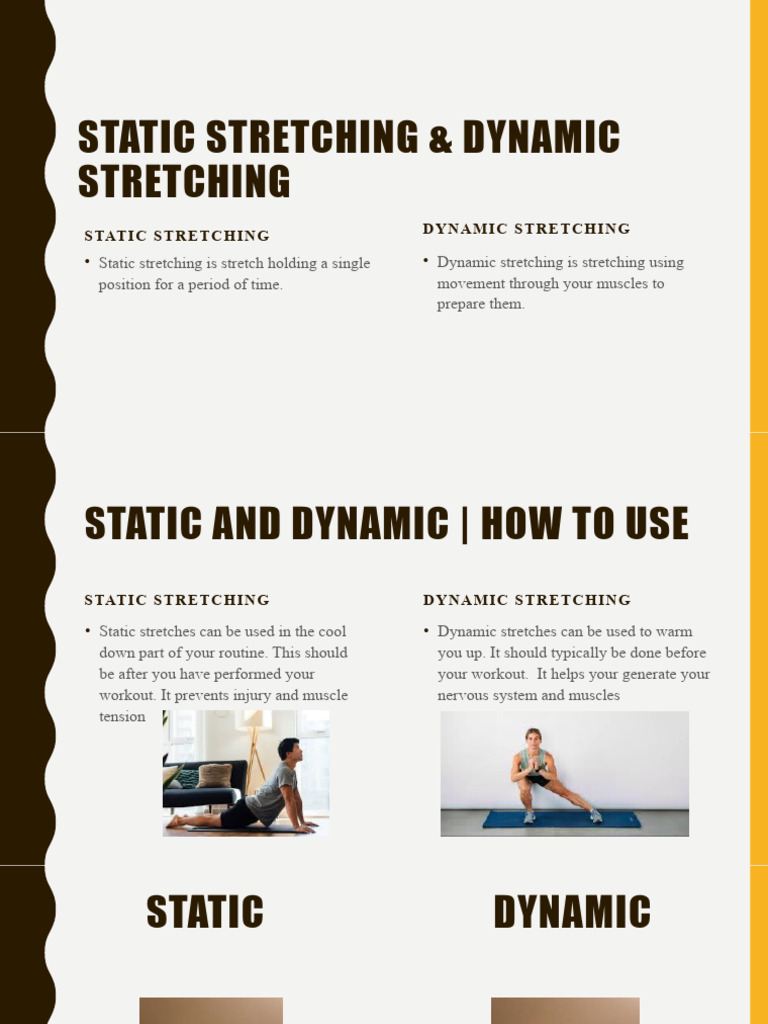 PE Static VC Dynamic Stretching | PDF
