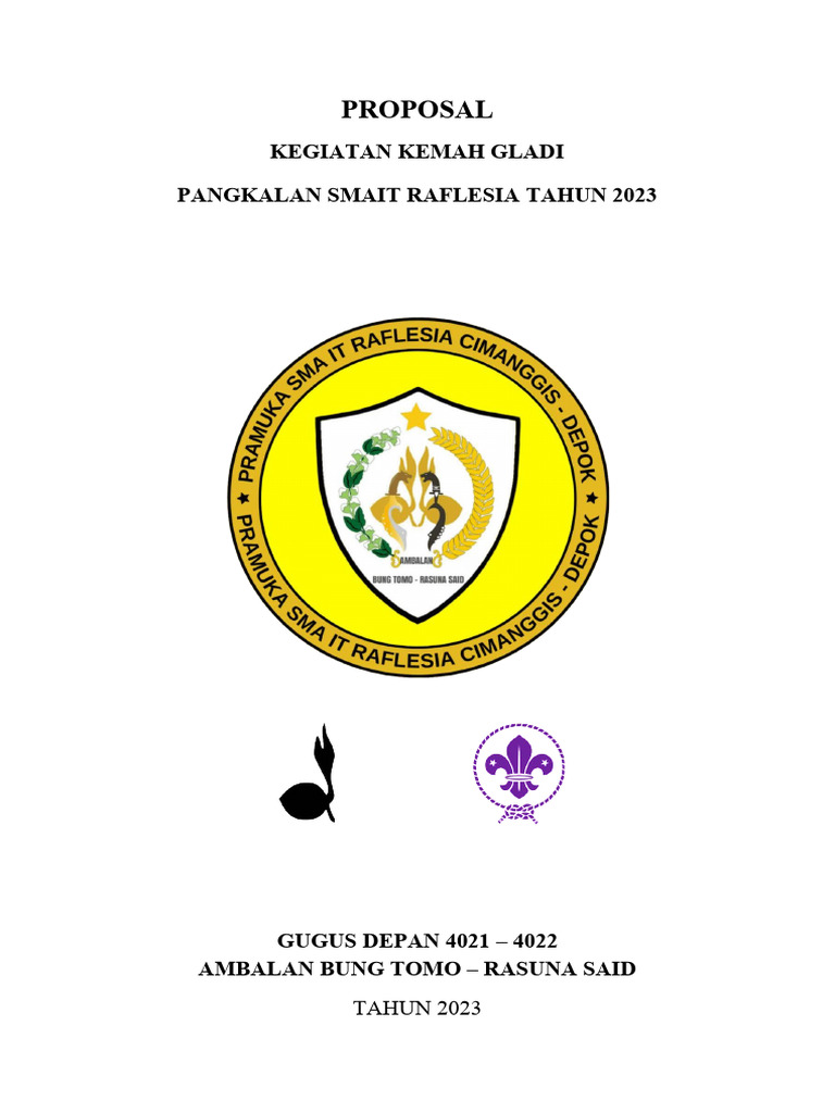Proposal Kemah Gladi 2023-3 | PDF | Sains & Matematika