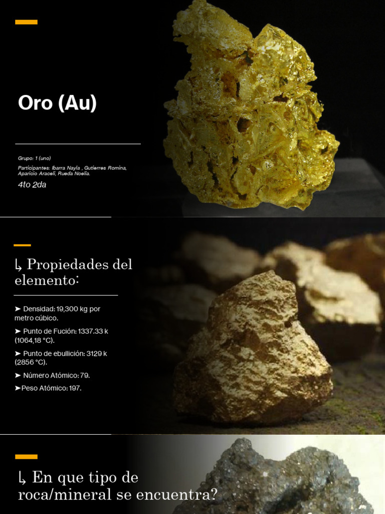 Propiedades y Extracción del Oro | PDF