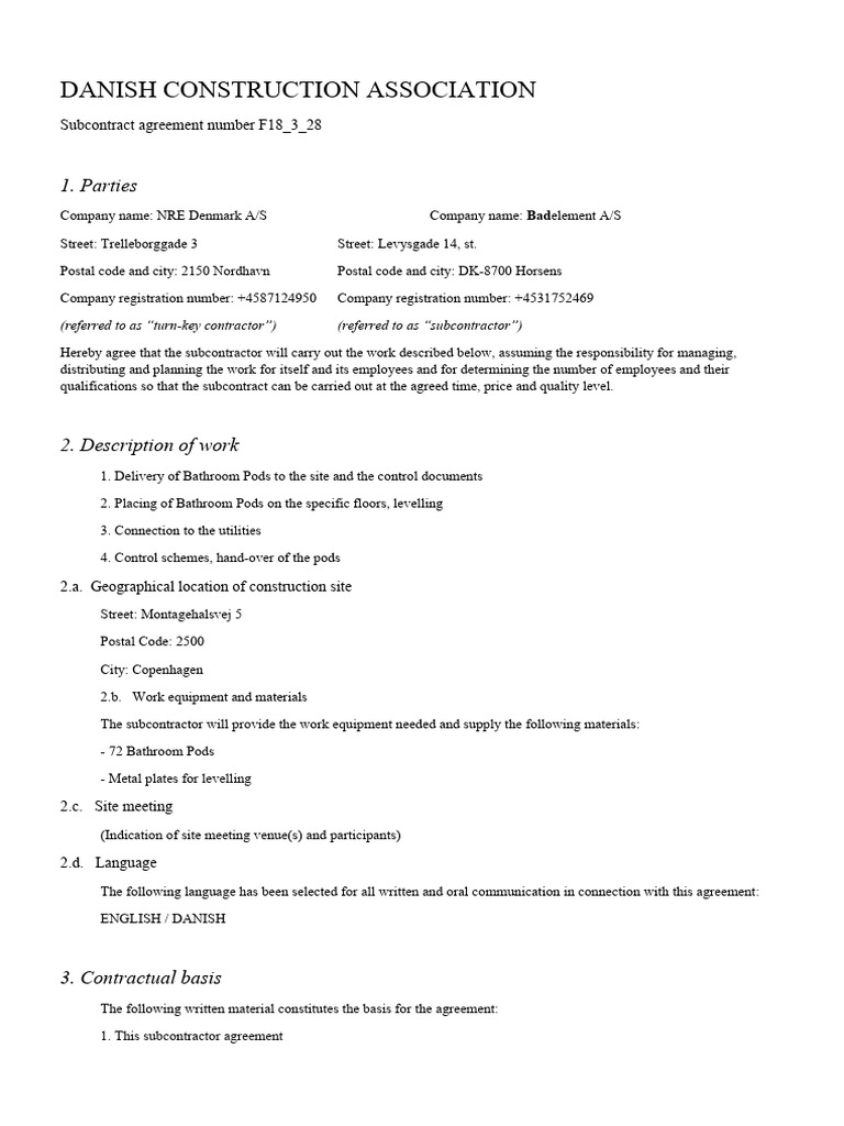 Construction Contract-Hollow Core Slabs | PDF | Business | Finance ...