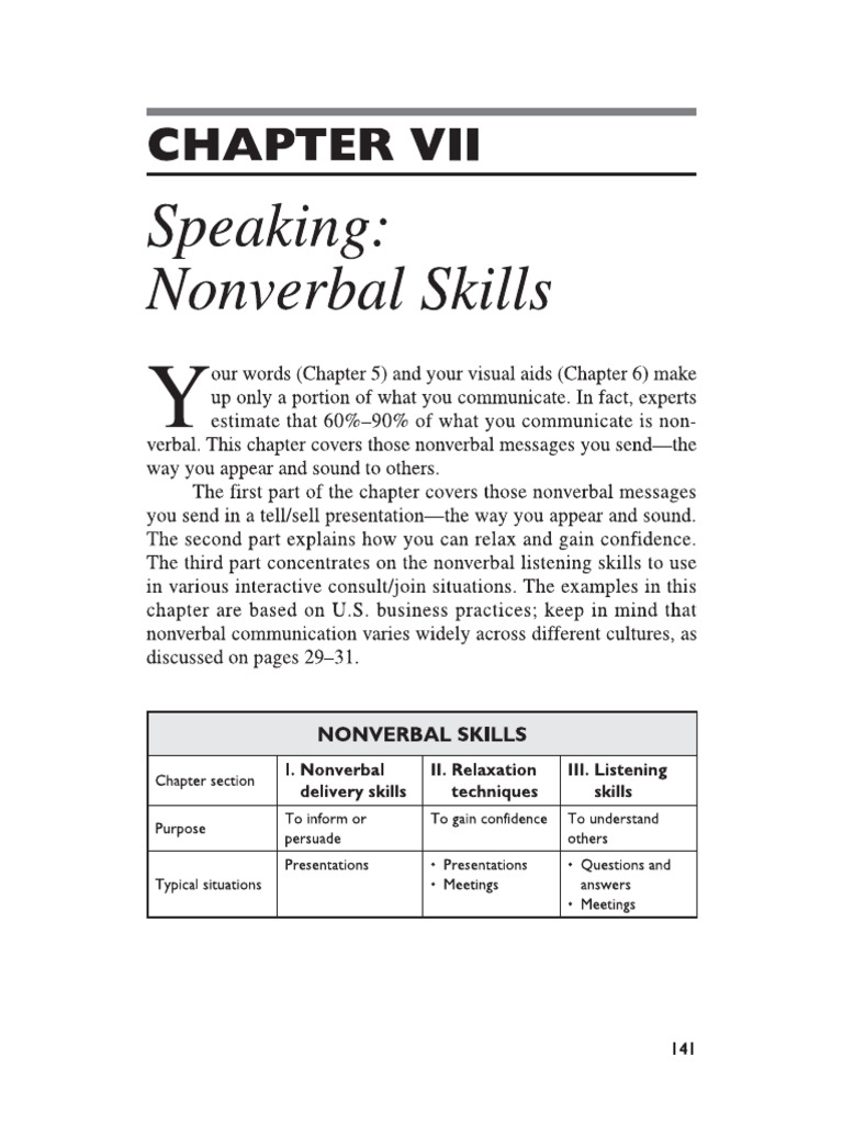 Non Verbal | PDF