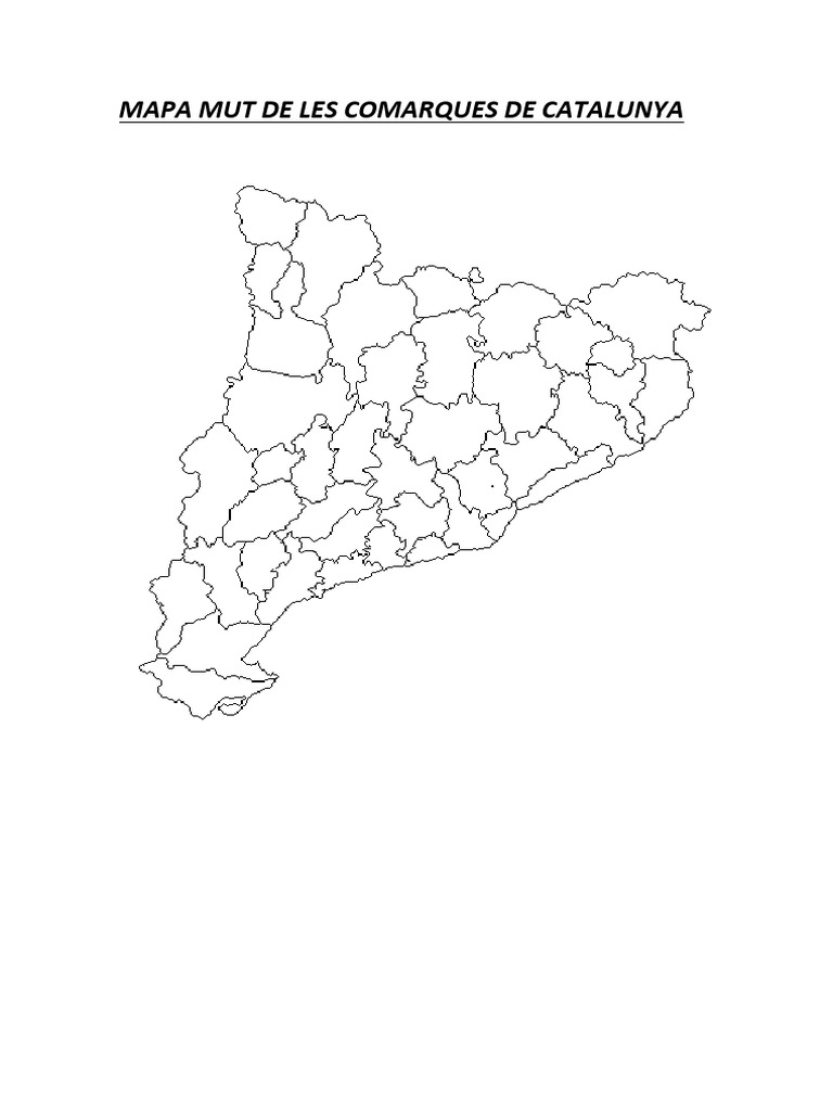 Mapa Mut de Les Comarques de Catalunya | PDF