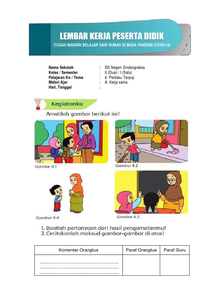 LKPD Kls 2 | PDF | Karier & Perkembangan | Griya & Taman