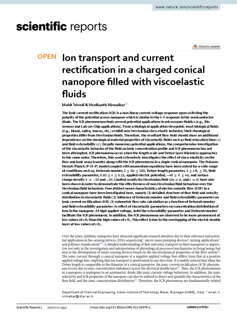 Mohit Paper 3 | PDF | Rheology | Viscoelasticity