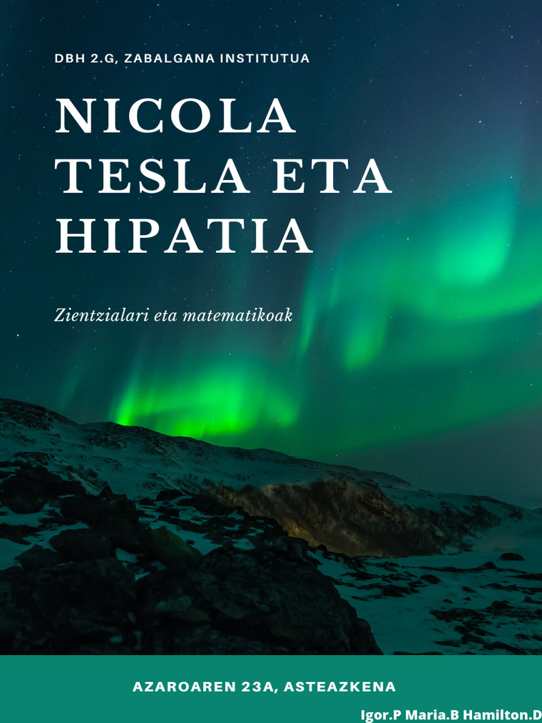 Nicola Tesla Eta Hipatia | PDF