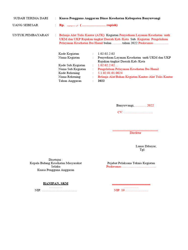 01 Contoh SPJ Atk-Cetak-Fc | PDF